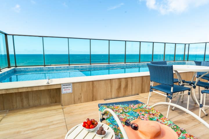 Smart Orla – Apto 2 Quartos Na Praia Do Corsário - Salvador