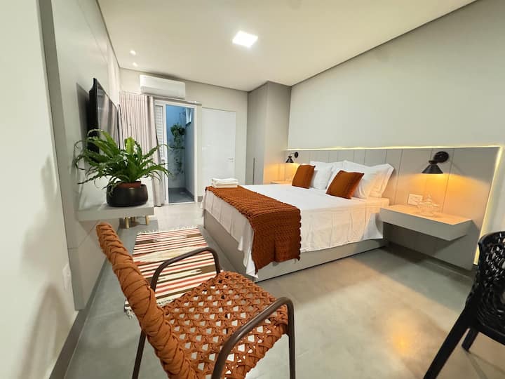 Loft ÂMbar | Cama Queen | Centro De Uberlândia - Uberlândia
