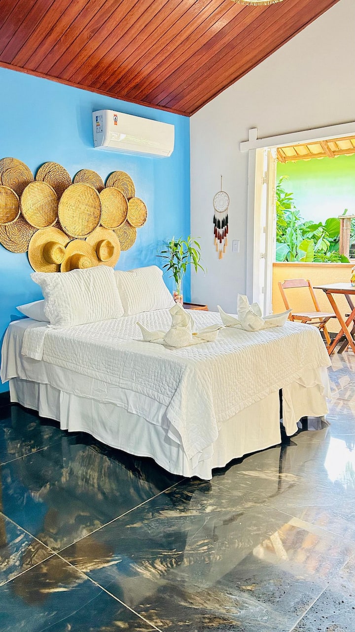 Blue Ocean Suite P/4: Piscina, Café - Praia Concha - Itacaré