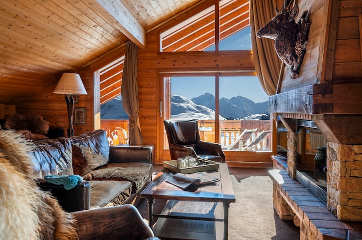 Suite Prestigieuse Avec Vue Montagne & Cheminée - Le Bourg-d'Oisans