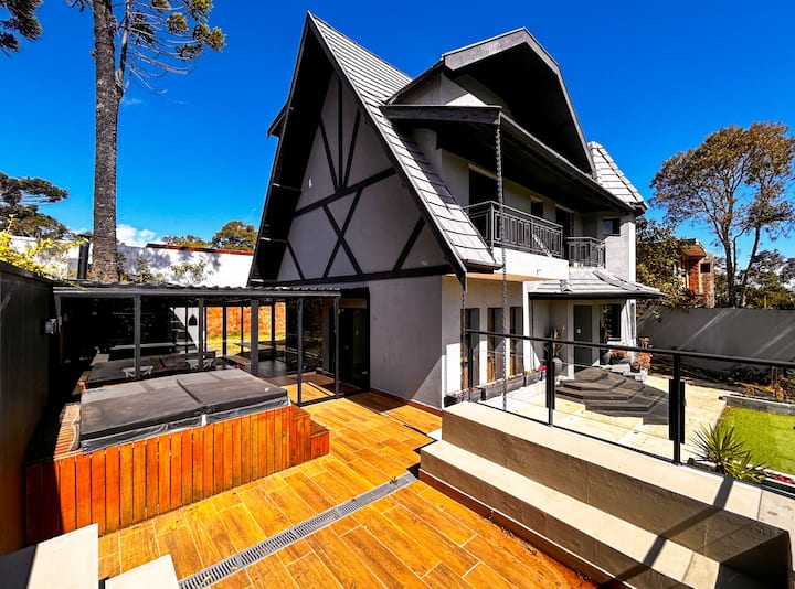 Casa De Inverno Em Campos Com Lareira E Jacuzzi - Santo Antônio do Pinhal