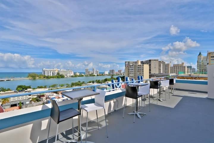 Rooftop Access + Bay Views | 3 Relaxing Units - San Juan