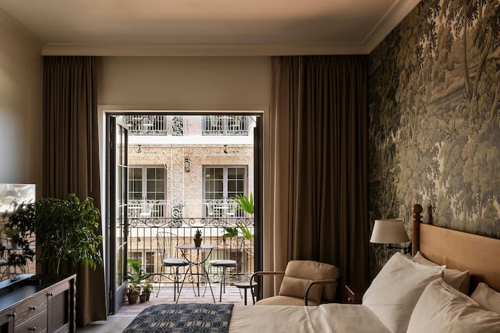 French Doors Open Onto A Juliet Balcony - Charleston, SC