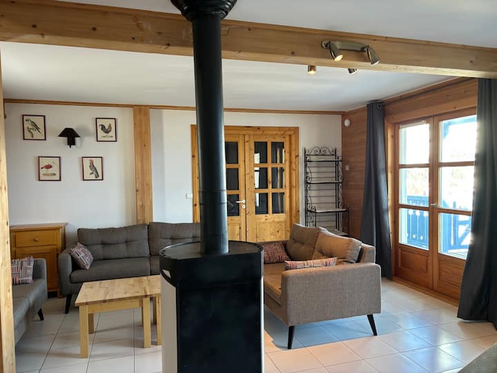 Chalet Lumineux · Poêle à Bois · Sauna · Gara - Passy