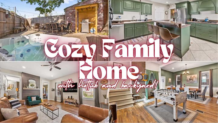 3br Cozy Family Home W/ Hottub & Spacious Backyard - KFC Yum! Center