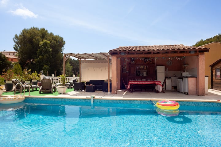 Appartement Avec Piscine Et Cuisine - Roquefort-la-Bédoule
