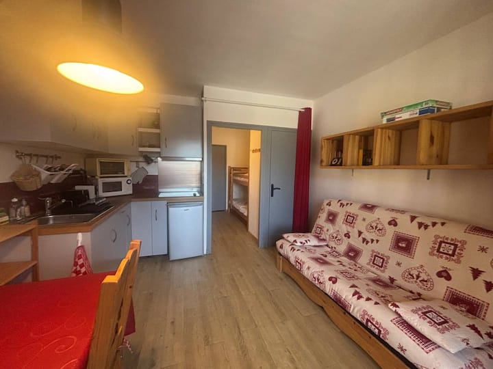 Studio Les Angles, 1 Pièce, 4 Pers. - Puyvalador