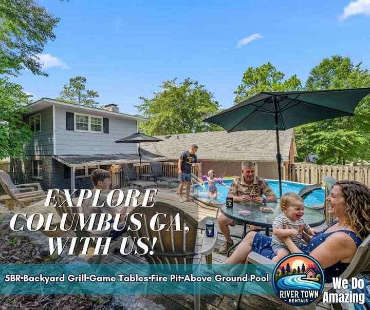 5br•sleeps 12•above Ground Pool•grill•foosball - Columbus, GA