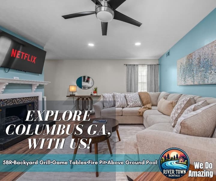 5br•above Ground Pool•grill•pool Table•fire Pit - Columbus, GA