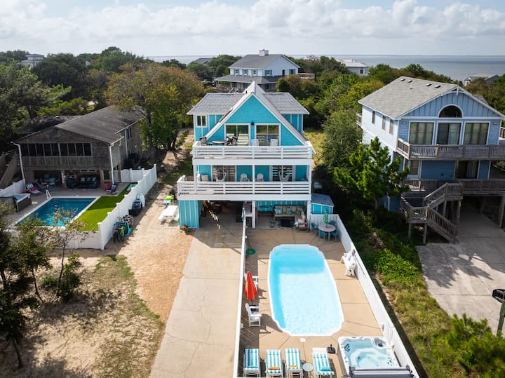 Walk To Duck Soundfront W Pool, Firepit, Cornhole - Duck, NC