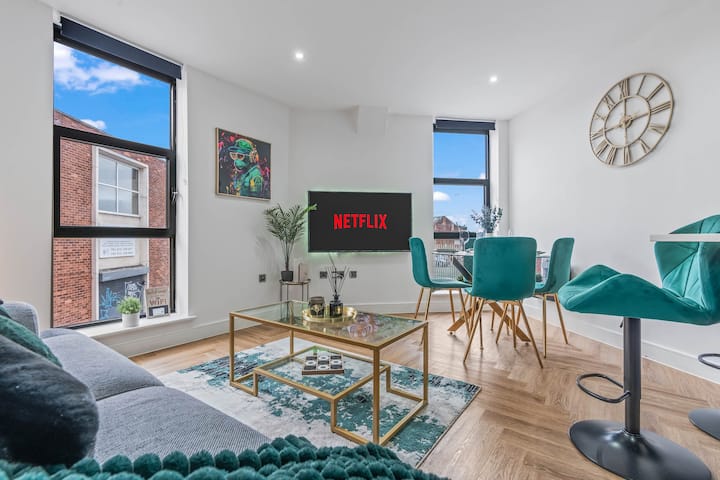 Luxury 2br Apt (Sleeps 5) Near Colmore Row - Birmingham