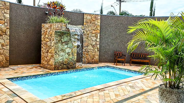 Casa Completa Piscina Aquecida E Churrasqueira - Jaboticabal