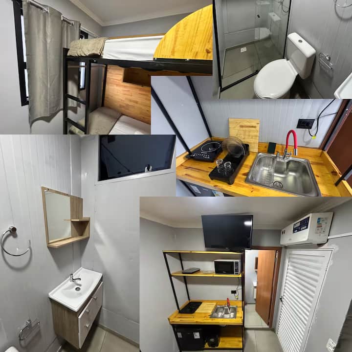 6 - Mini Loft Container Climatizado Com Enxoval - São José dos Pinhais