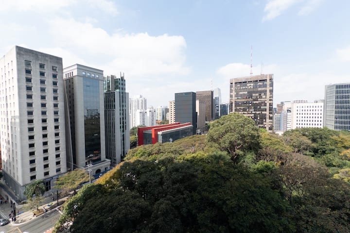 Pa1305 | Sophistication Avec Vue Imprenable Sur Le Masp - São Paulo