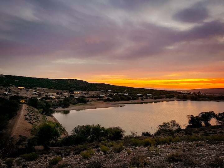 Premium Hot Tub Tent At Africamps Klein Karoo - Oudtshoorn