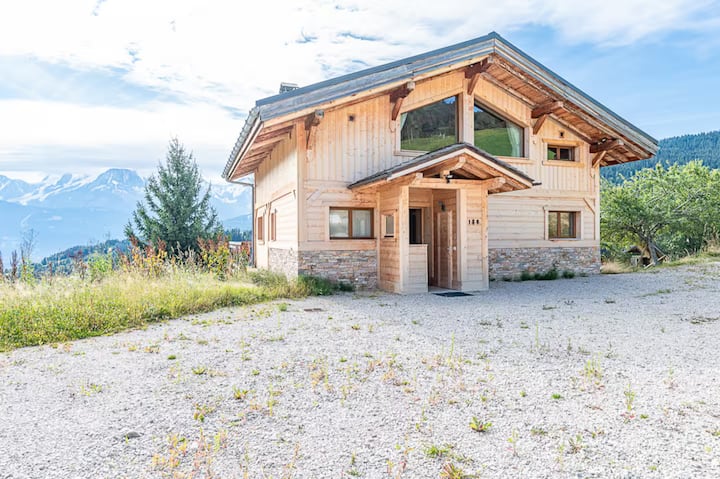 Chalet Mont Blanc - Départ Ski -Vue Exceptionnelle - Sallanches
