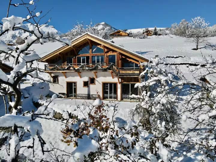 Chalet Vincent - Familial, 200 M2, Vue Mont Blanc - Sallanches