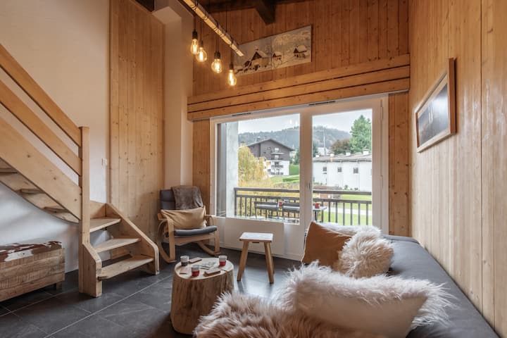 Les Chaumes - T3 Moderne - Piscine - Combloux