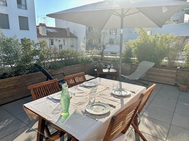 Lumineux Appartement Avec Terrasses - Montmorency