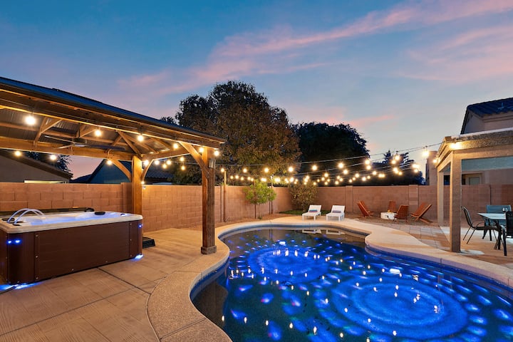 Float & Fun Retreat Pool • Hot Tub •  Fire Pit - Casa Grande, AZ
