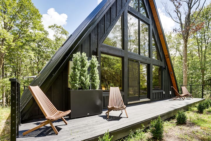 1 Mi To Resort Beach: Alpine Lake A-frame! - West Virginia