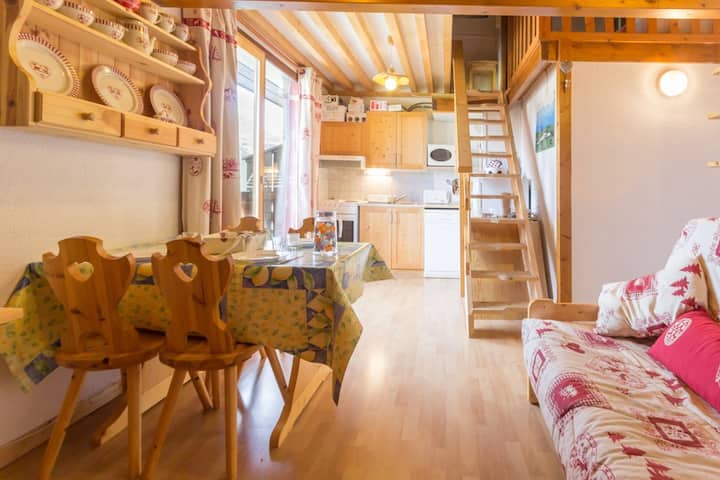 Charmant Deux Pièces Sous Les Toits - Aime-la-Plagne