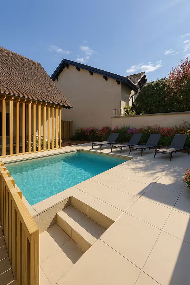 Maison Centre Village Et Piscine - Lac du Bourget