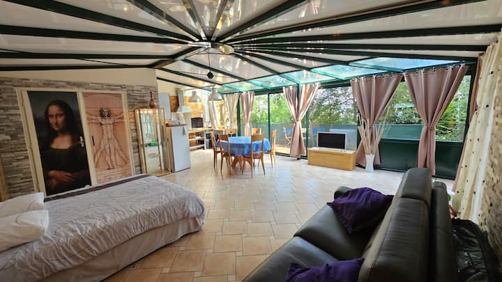 Beau Loft Pour 4 Avec Grande Terrasse - Meulan-en-Yvelines