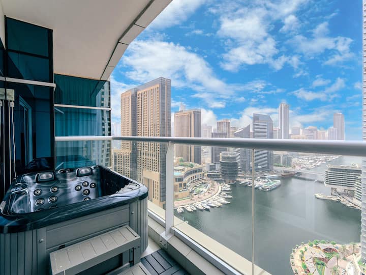 Dubai Marina, Jacuzzi, Perfect For Groups & Family - Dubai