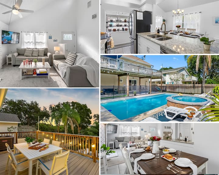 Relax & Play! Pool + Game Room By Crystal Beach - Palm Harbor