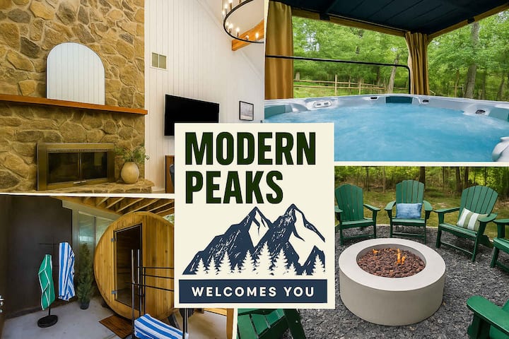 Modern Peaks • Hot Tub • Sauna • Theatre Room - Massanutten, VA