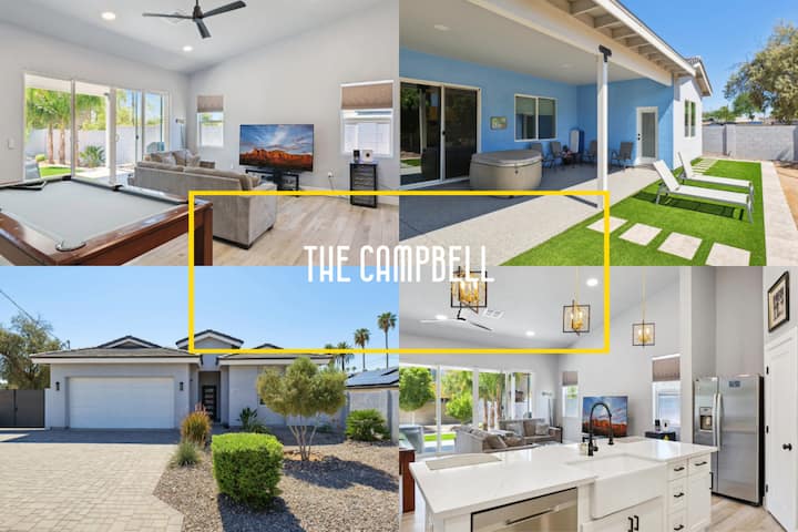 The Campbell: Modern 3br + Hot Tub Near Biltmore - Phoenix