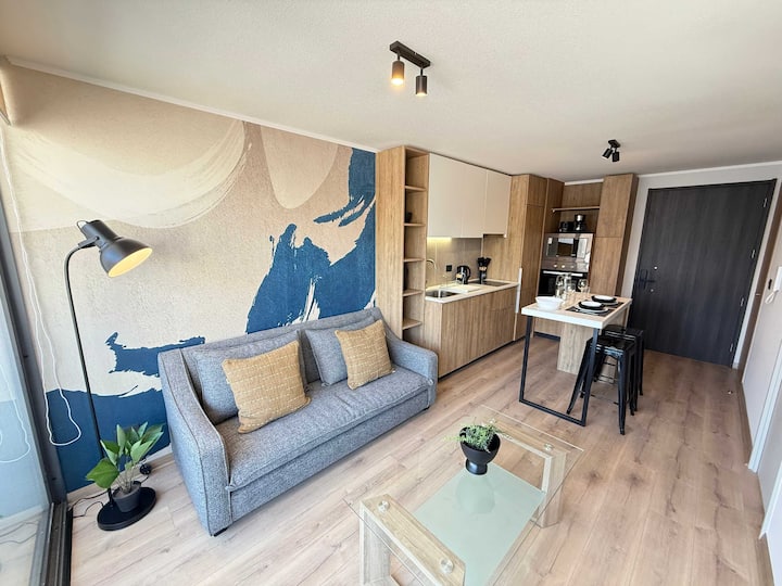 Hom L A Pasos Del Metro Santa Isabel, 1d1b, Marin - Providencia