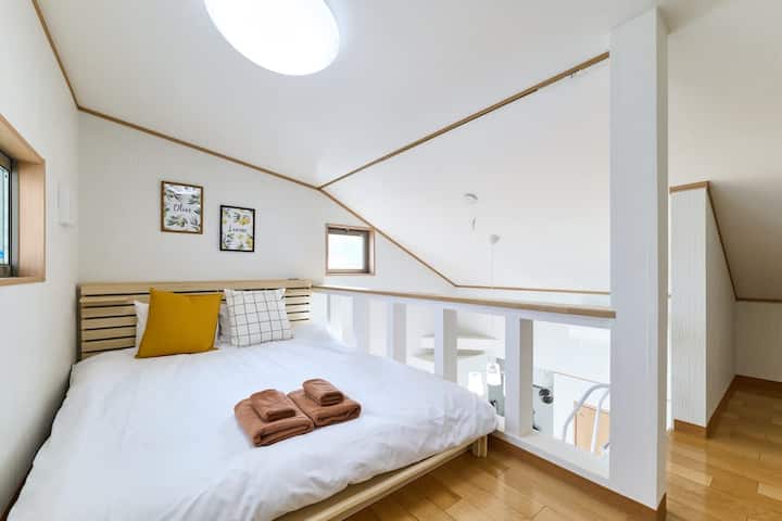 Charming Loft House｜6min Keisei-sekiya｜sleeps 4 - 三郷市