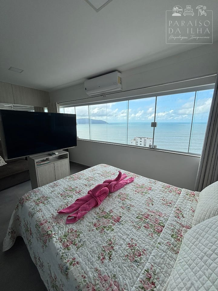 Loft Vista Impressionante, Ar Cond E Vaga Garagem - Sao Vicente, Brazil