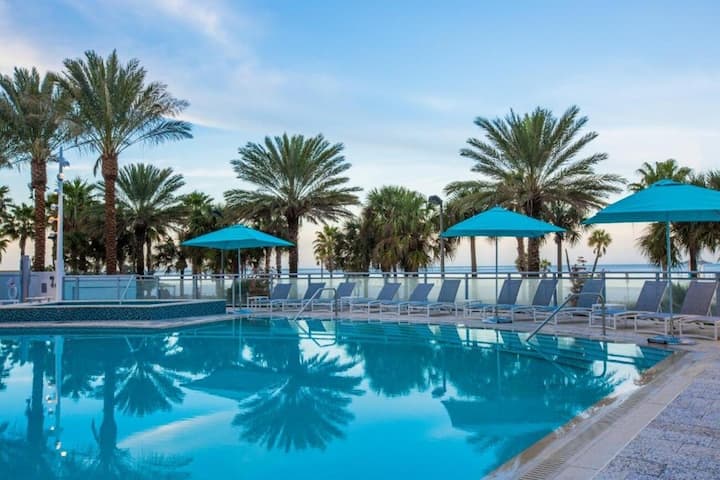 2 Queen Beds | Wyndham Grand | Partial Gulf View - Clearwater, FL