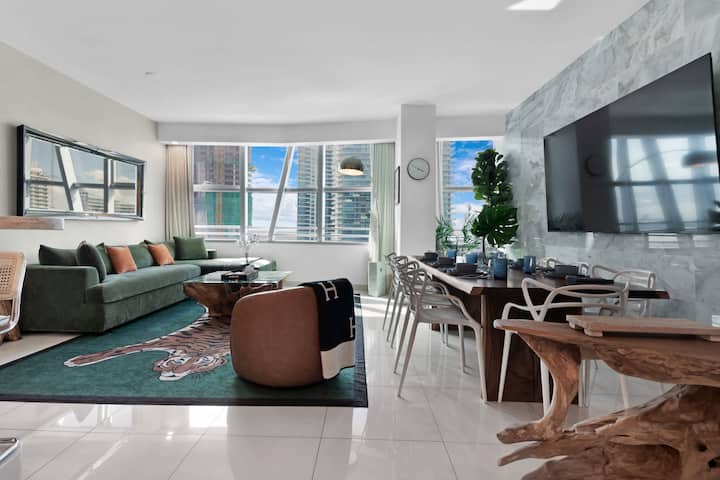 Luxury Brickell 3bd Free Parking - Pool - Bay View - Miami