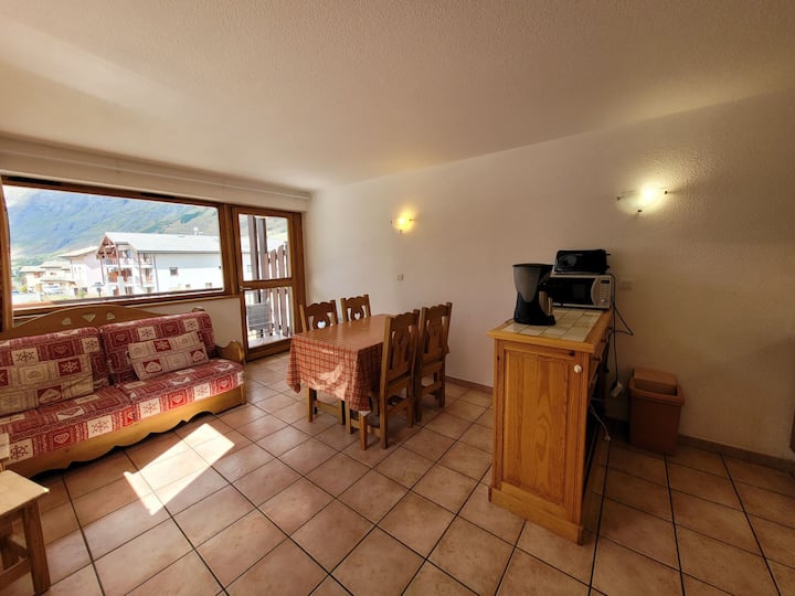 2 Pièces 4/6 Personne Lumineux - Bessans