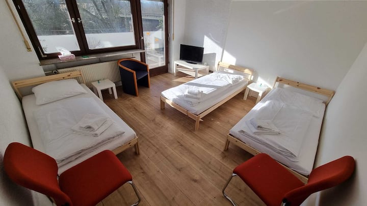 Triple-economie-salle De Bain Partagée-vue Sur Rue - Mannheim