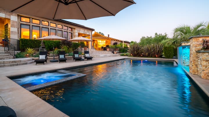 Resort Pool, Spa & Waterfall | Santa Rosa | 4br - Santa Rosa
