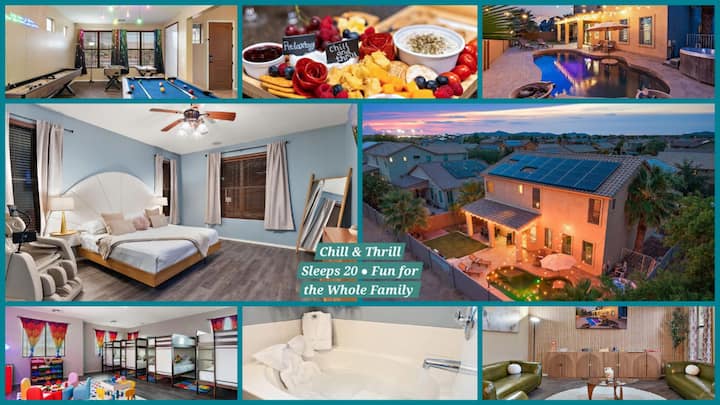Chill & Thrill | Pool, Hot Tub • Family Game Villa - Casa Grande, AZ