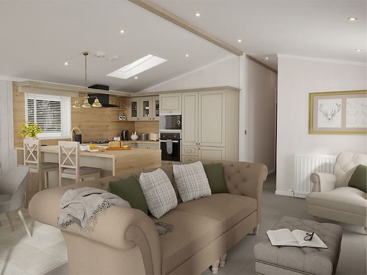 Pinewoods Saltmarsh Lodge No.1 Sleeps 6 - Wells-next-the-Sea