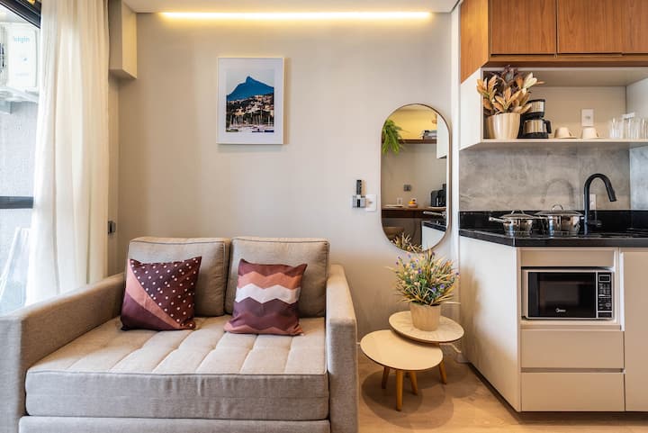 Ba88 Apartamento 1 Dorm Bela Vista | Piscina & Gym - Liberdade