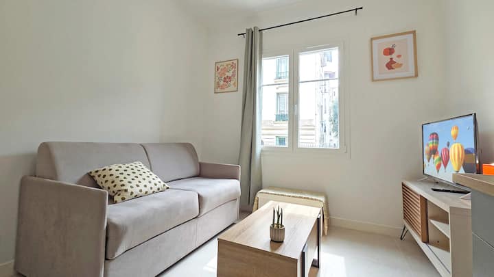 Lx149 Studio Lumineux, Fonctionnel – Bail Mobilité - Nice