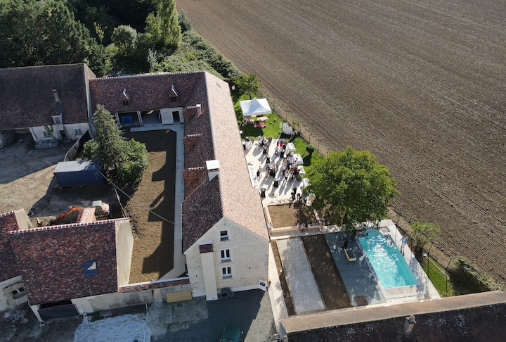 Domaine Du Baloquin - Ferme De Charme Avec Piscine - Île-de-France