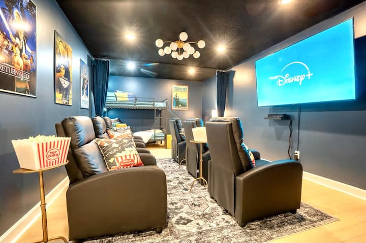 Theater & Game Rooms/5br/2k Beds/tiktok Insta Wall - High Point, NC