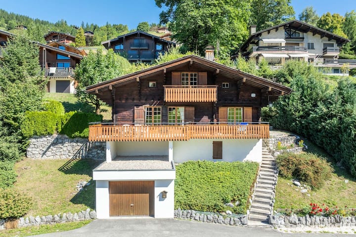 Chalet Ensoleillé, Terrasse & Vue Montagnes - La Clusaz