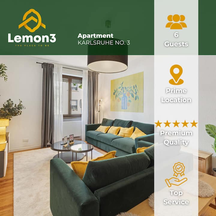 Lemon3 - Modern 2br Apt By Karlsruhe Main Station - Karlsruhe