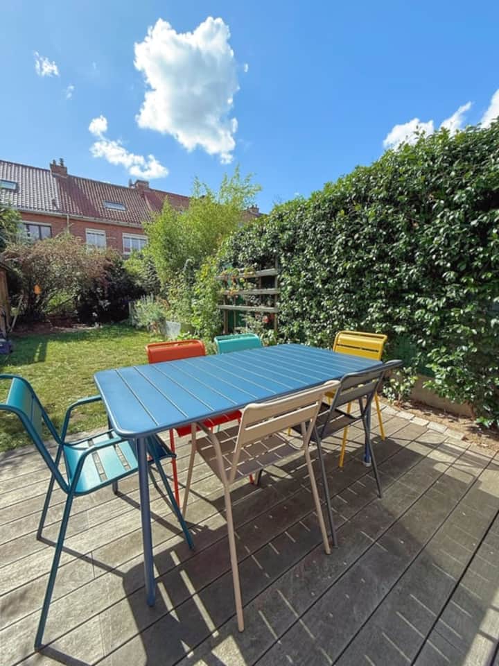 Ribot Lillois - Maison Confortable Avec Jardin - Lila