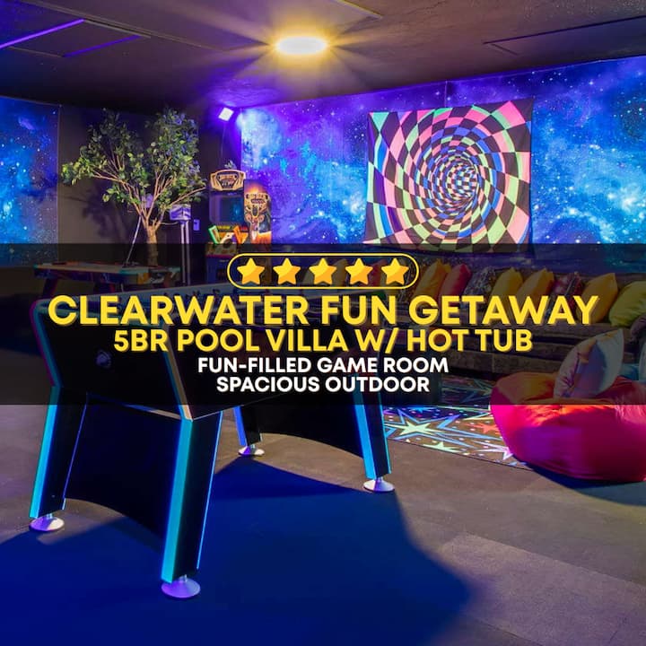 5br Pool Villa | Game Room | Near Clearwater Beach - Clearwater, FL